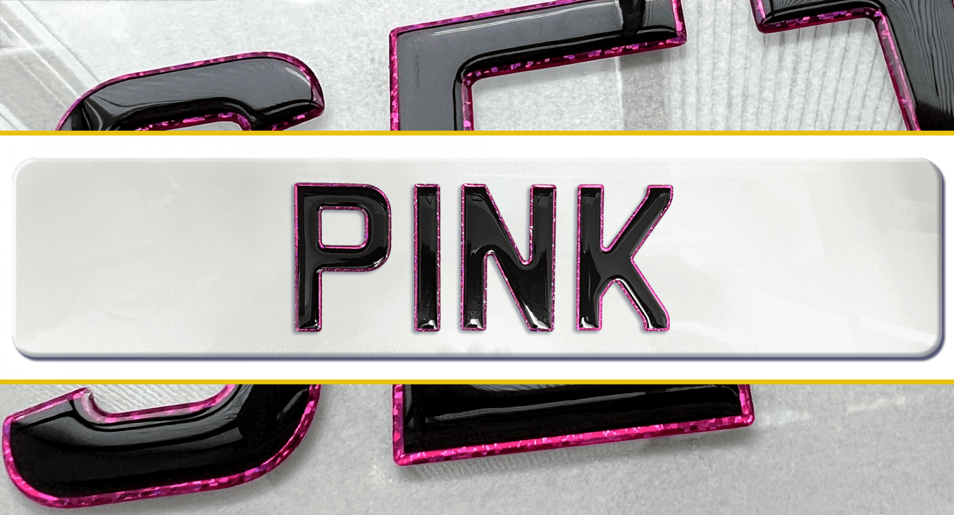 3D Gel Pink Outline – Righteous Plates